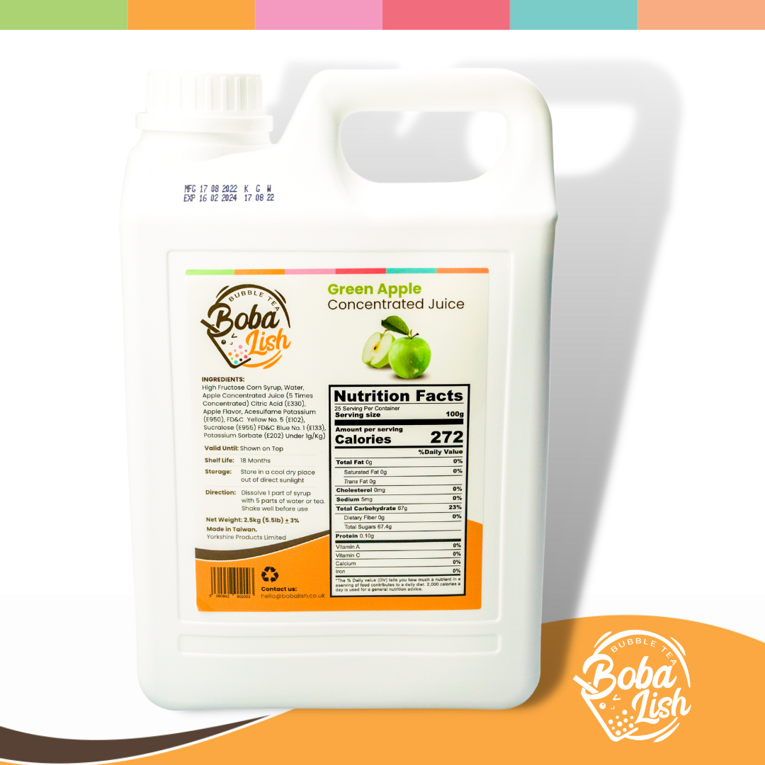 BOBALISH Taiwanese Bubble Tea SYRUPS 2.5kg | Boba Flavouring Syrups ...