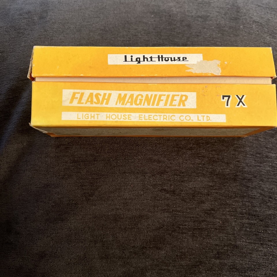 ATCO 1960s Lighthouse Flash Magnifier 7x Original Box No.78 * Tested ...