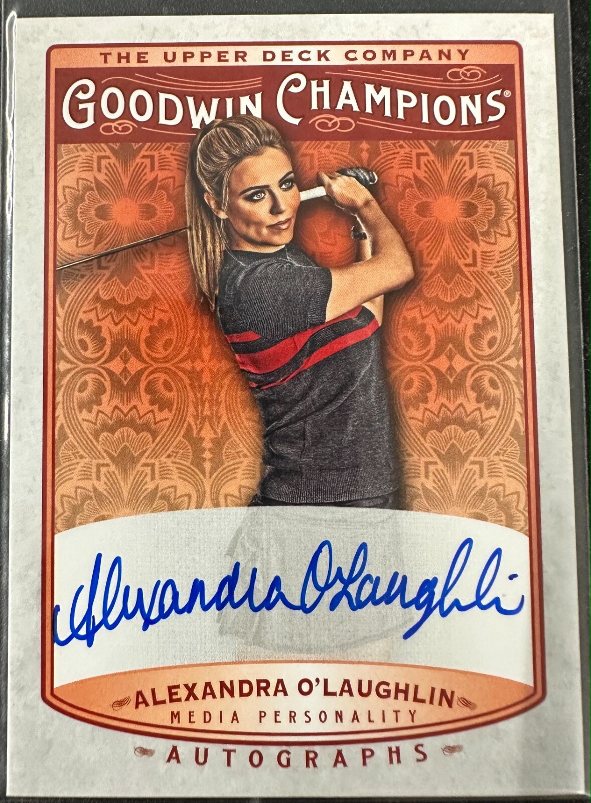 2019 Upper Deck Goodwin Champion Alexandra O'Laughlin Auto Media ...