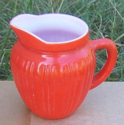 Bright Orange Glass Moderntone Sugar Gay Rainbow Creamer Lot Two ...