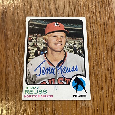 Jerry Reuss Hand Signed 1973 Topps #446 Houston Astros Autograph RARE ...