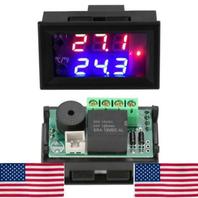 Digital LED Microcomputer Thermostat Controller Switch Temperature ...
