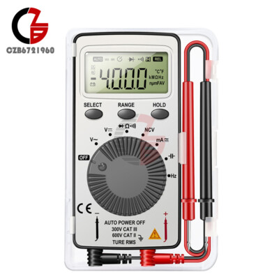 ANENG AN101 AC/DC LCD Digital Multimeter Resistance Voltmeter Ammeter ...