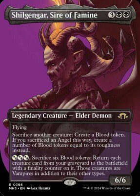 1x Shilgengar, Sire of Famine ~~ Borderless - Foil NM-Mint, English ...