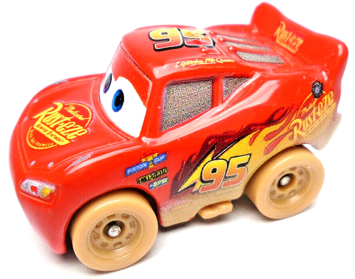 2018 DISNEY PIXAR CARS MINI RACER #95 LIGHTNING MCQUEEN RED 1 1/2 ...