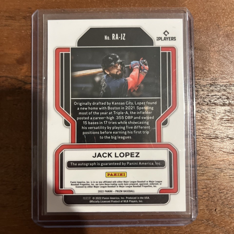 2022 Panini Prizm Rookie Autographs #RA-JZ Jack Lopez RC AUTO | eBay
