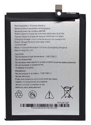 OEM CRICKET MAGIC 2 5G U655AC REPLACEMENT BATTERY 486786 5000mAh 19 ...