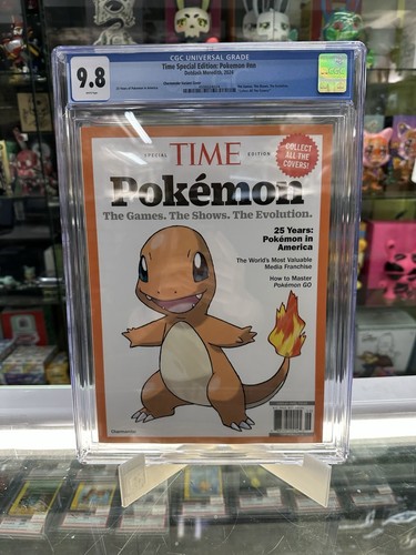 Time Pokemon Magazine Charmander CGC 9.8 Highest Grade Ever Given Pop ...