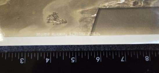 VINTAGE AERIAL PHOTO - BOSTON HARBOR / LANDING FIELD / LOGAN AIRPORT ...