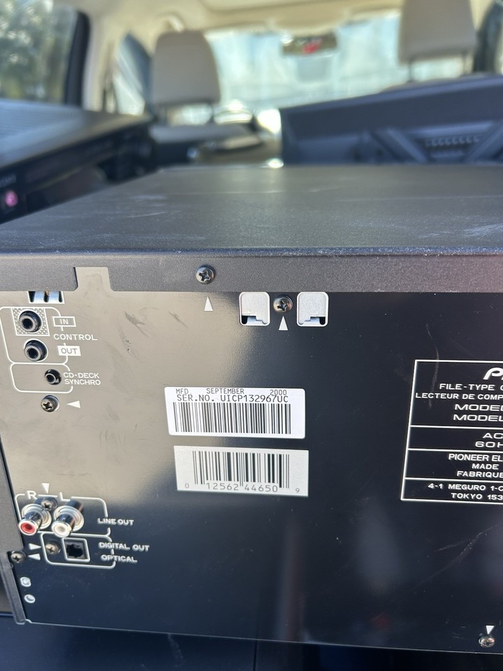 Pioneer PD-F958 Compact Disc Changer Vintage 101 Without Remote Tested ...