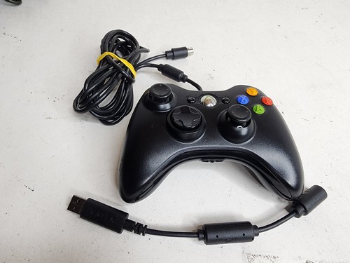 Microsoft Xbox 360 Wired Controller - Black W/ Breakway Cable | eBay