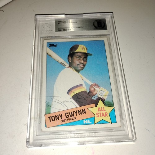 1985 Topps Tony Gwynn Auto BGS Authentic Autograph #717 BAS Signed | eBay