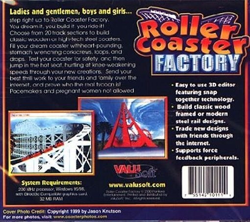 Roller Coaster Factory (PC, 2000) for sale online | eBay