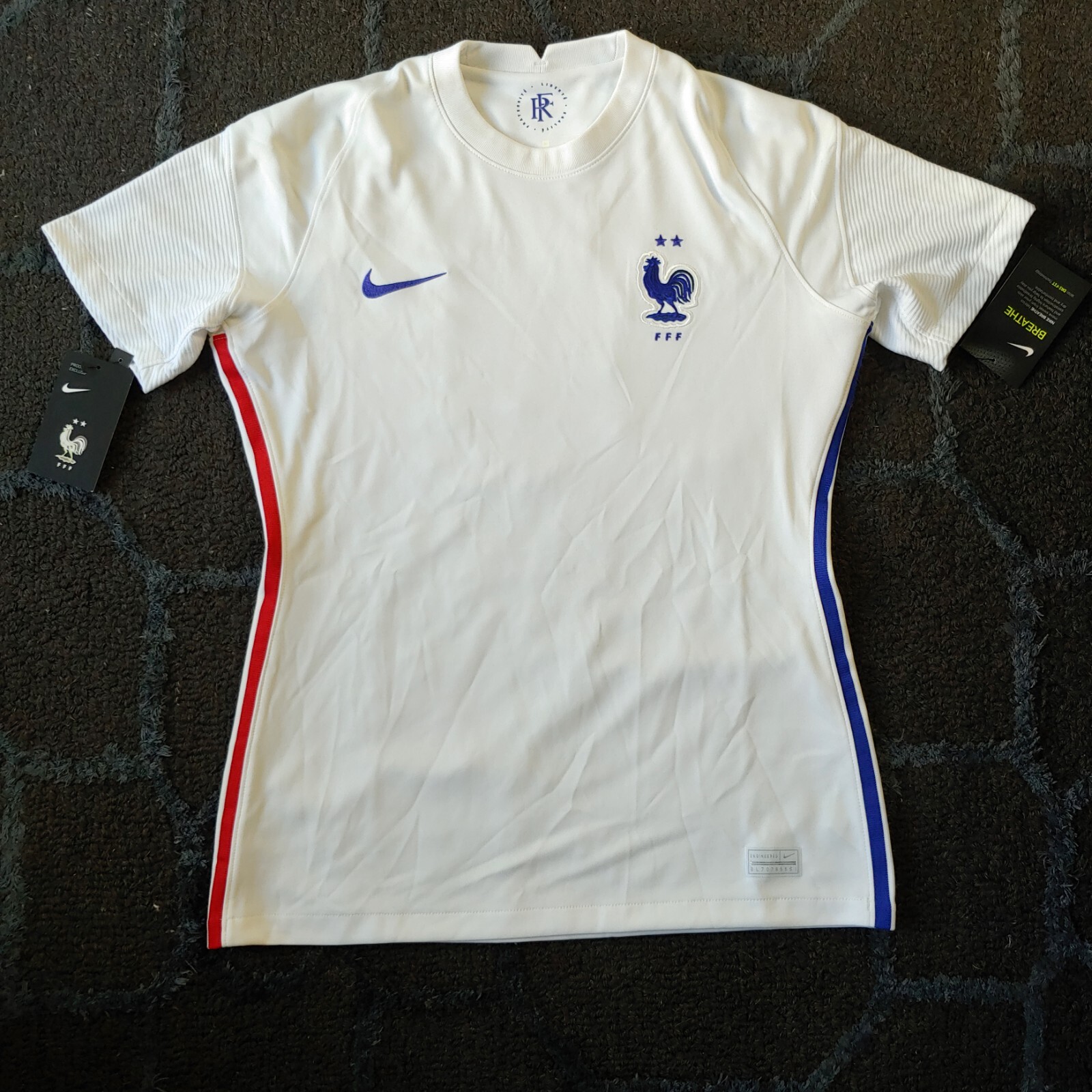 NIKE FRANCE EURO CUP 2020 21 Soccer Football women's Jersey M CD0896 ...