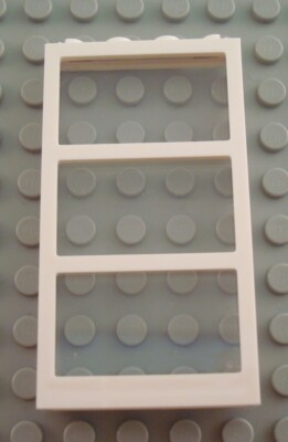 LEGO White 1x4x6 Window with Clear Glass | eBay
