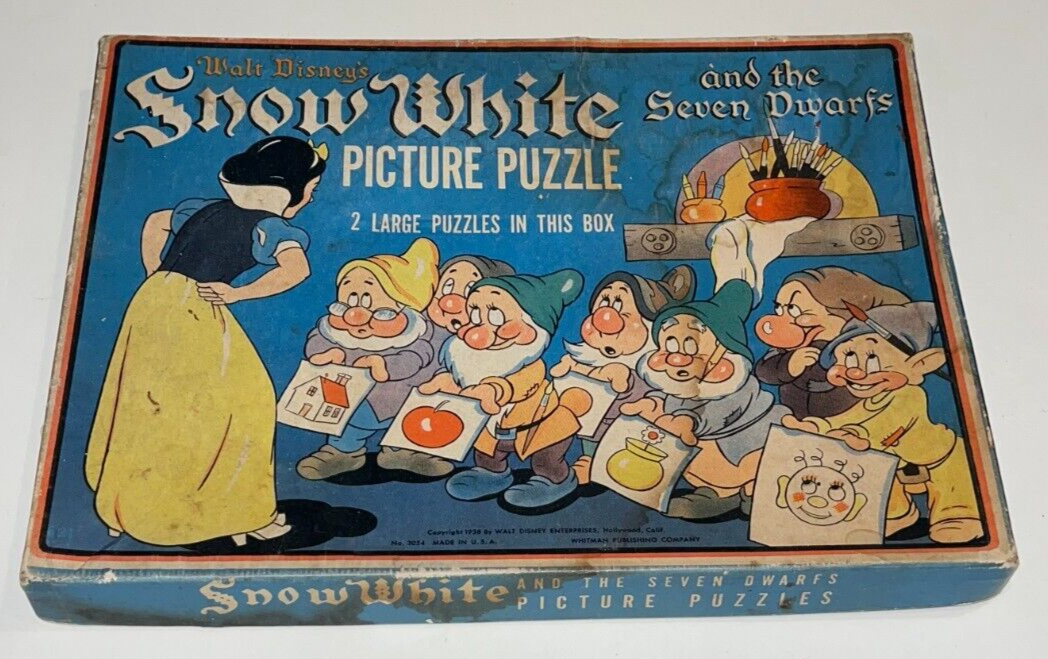 SNOW WHITE AND THE SEVEN DWARFS, Puzzle Set (Dated 1938) Missing Lots ...