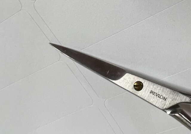 REVLON SILVER Eyebrow SCISSORS 4" Straight Blade Pointed End | eBay