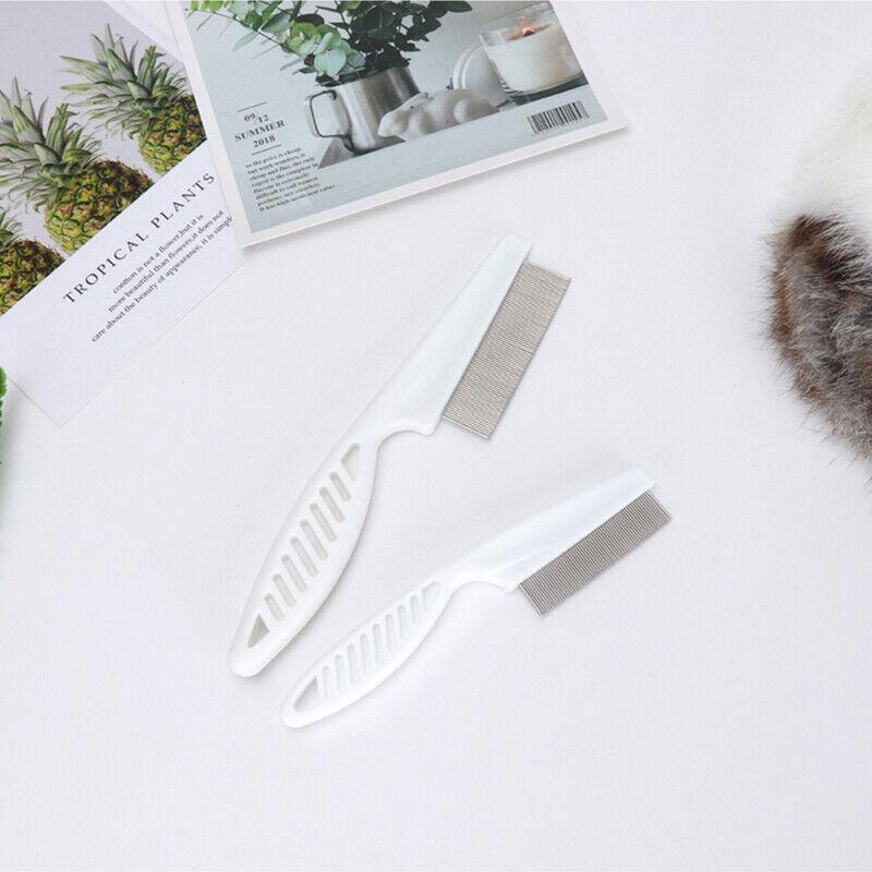 1PC Fine Toothed Flea Flee Metal Nit Head Hair Lice Comb with Handle AU ...