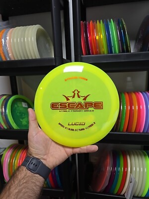Dynamic Discs Lucid Escape Yellow 173g Disc Golf Driver Trilogy | eBay