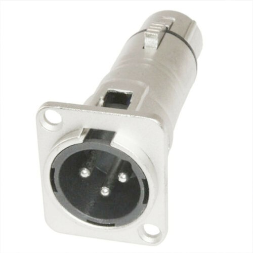 3 Pin XLR Male To XLR Female Feed/Pass Thru Connector Adapter For D ...