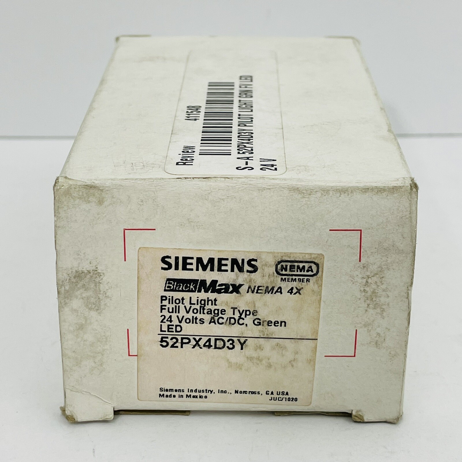 Siemens 52PX4D3Y Green LED Pilot Light 24V AC/DC ~New Surplus~ | eBay