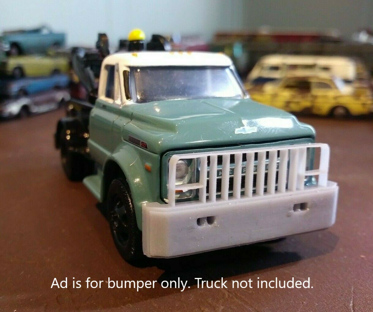 1/64 wrecker push bumper for m2 1970 Chevrolet C60 tow truck 3d printed ...