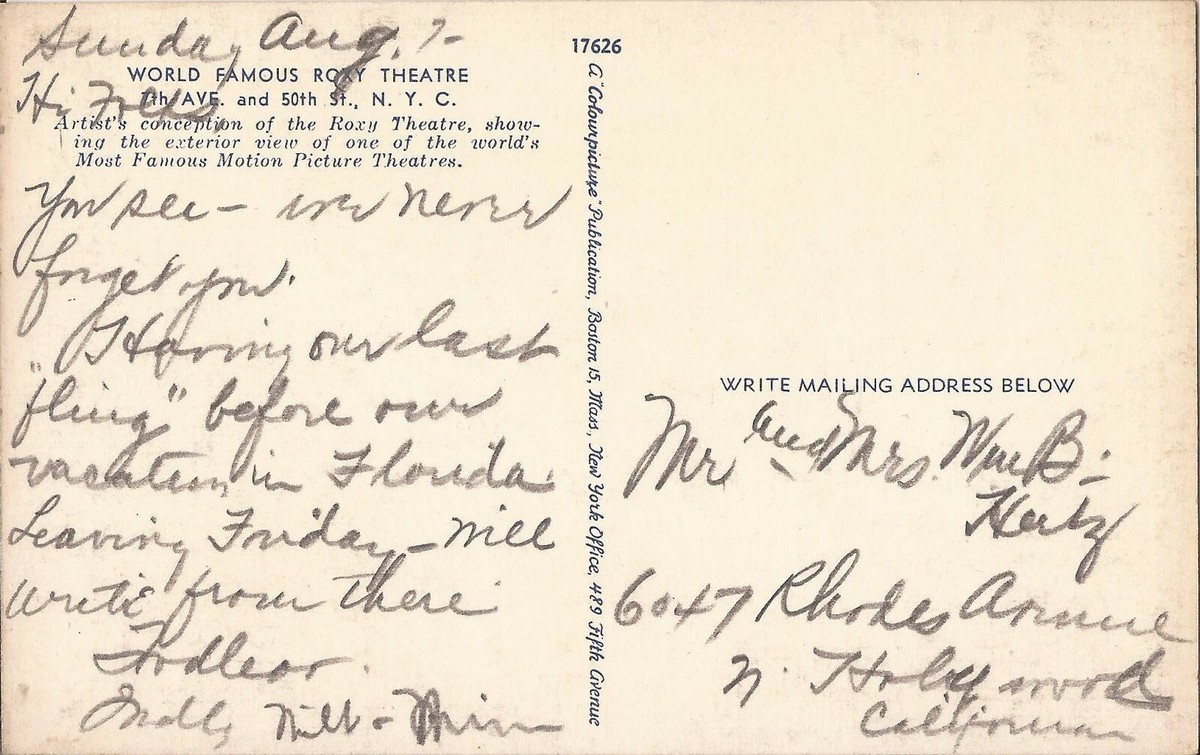 Gloria Swanson Roxy Theatre