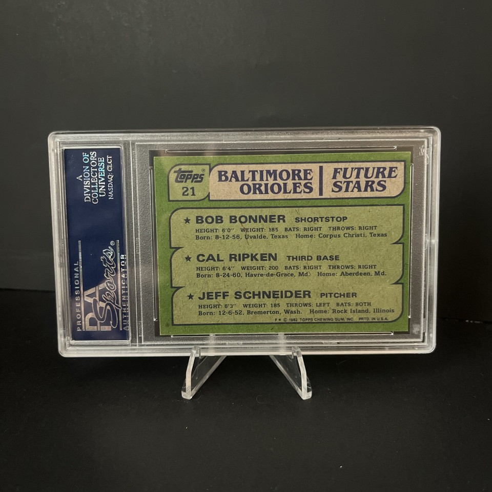 1982 TOPPS #21 CAL RIPKEN JR. RC ORIOLES HOF PSA Auth AUTO Rookie | eBay