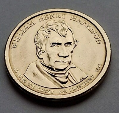 2009 D William Henry Harrison Golden $1 One Dollar Coin~ Ships Fast ...