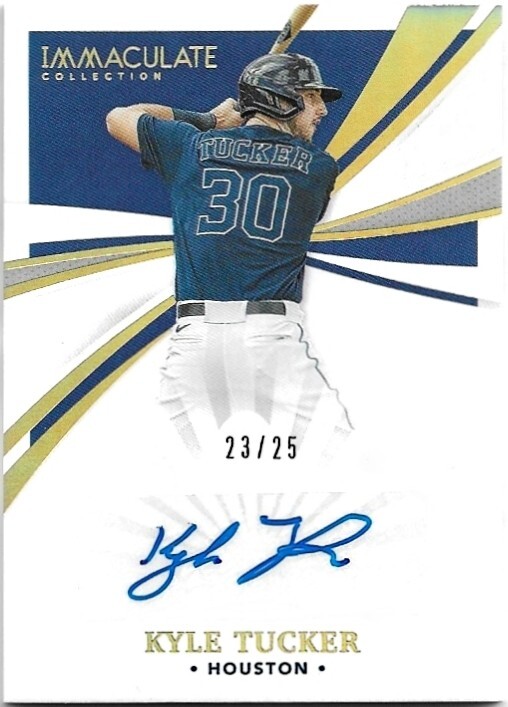 2021 Immaculate KYLE TUCKER Signatures Auto Gold /25 | eBay