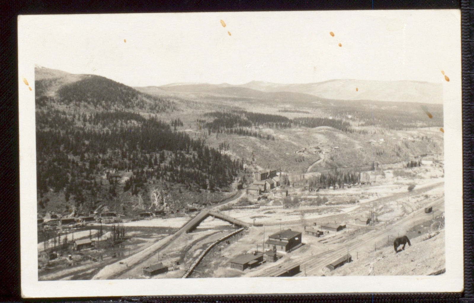 View of Edson Alberta from the outskirts of the town Historic Old Photo ...