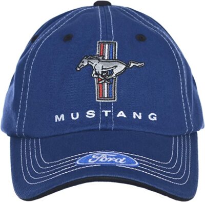 Ford Mustang Car Auto Racing Baseball Cap Hat Cotton Blue Officially ...