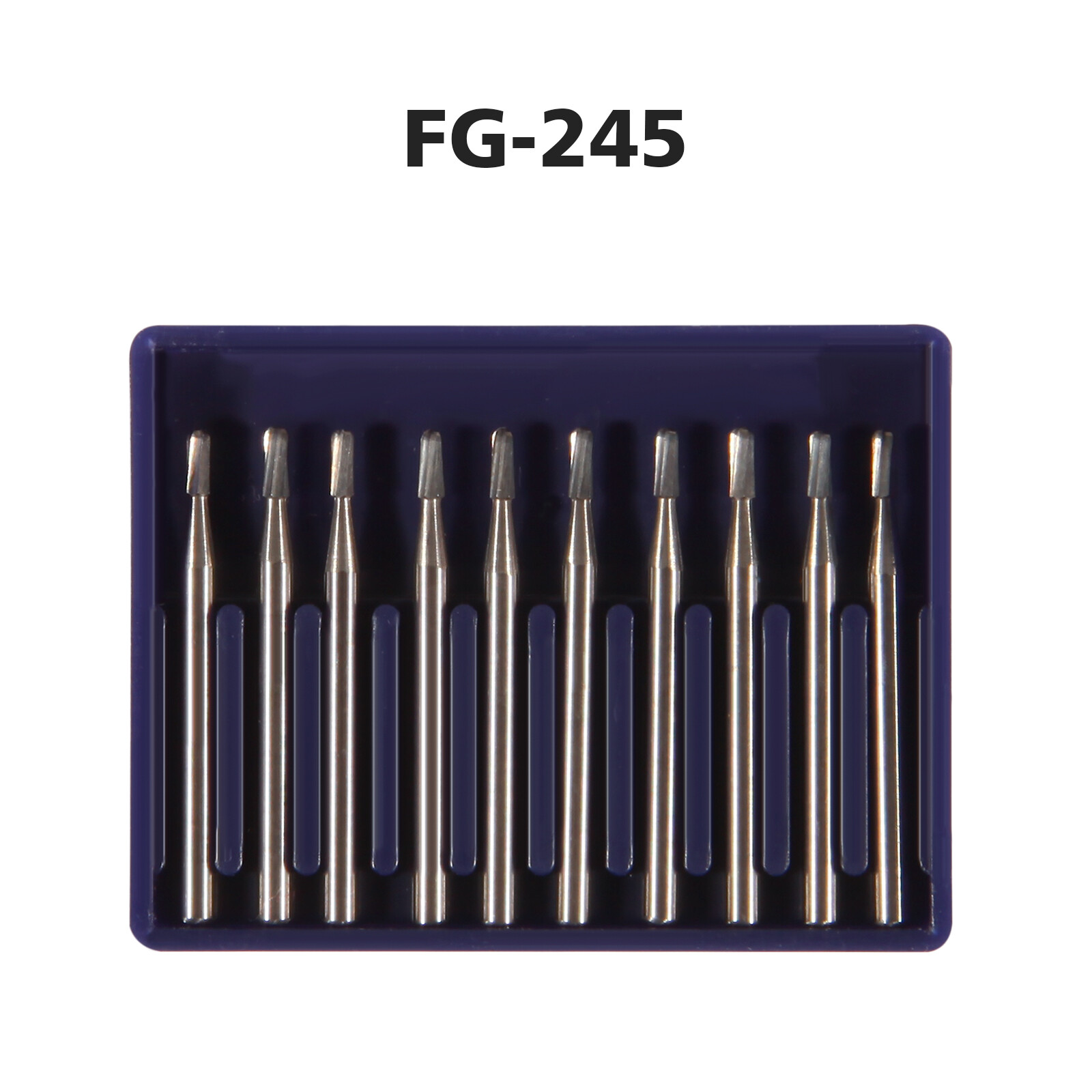 Dental FG 245 Friction Grip Burs Pear Shaped High Speed Tungsten Steel ...