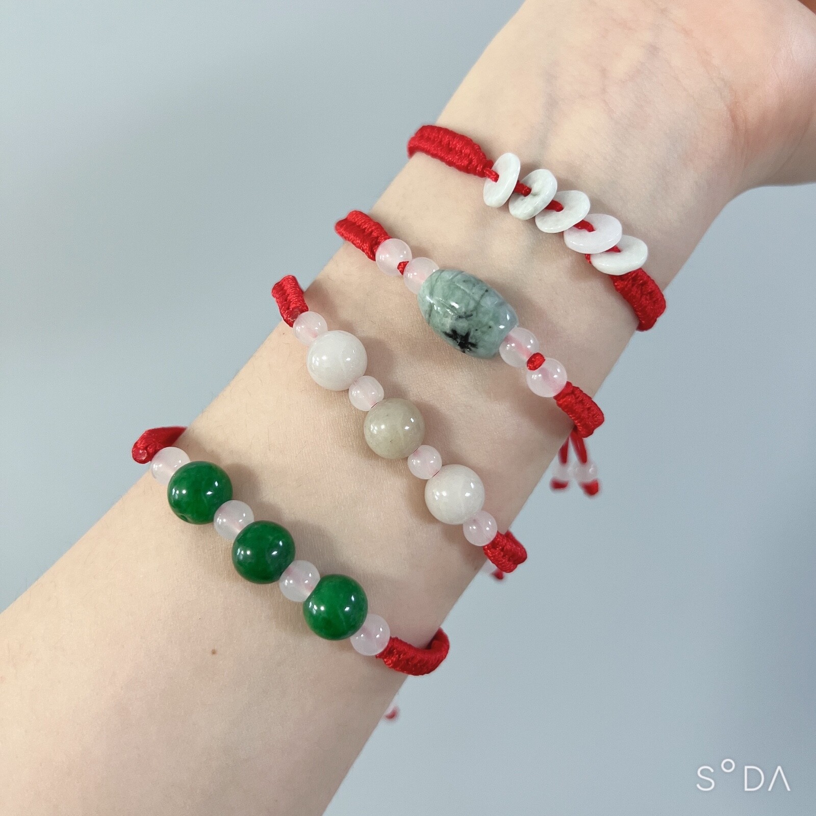 Natural Jade Red String Rope Good Luck Bracelet | eBay