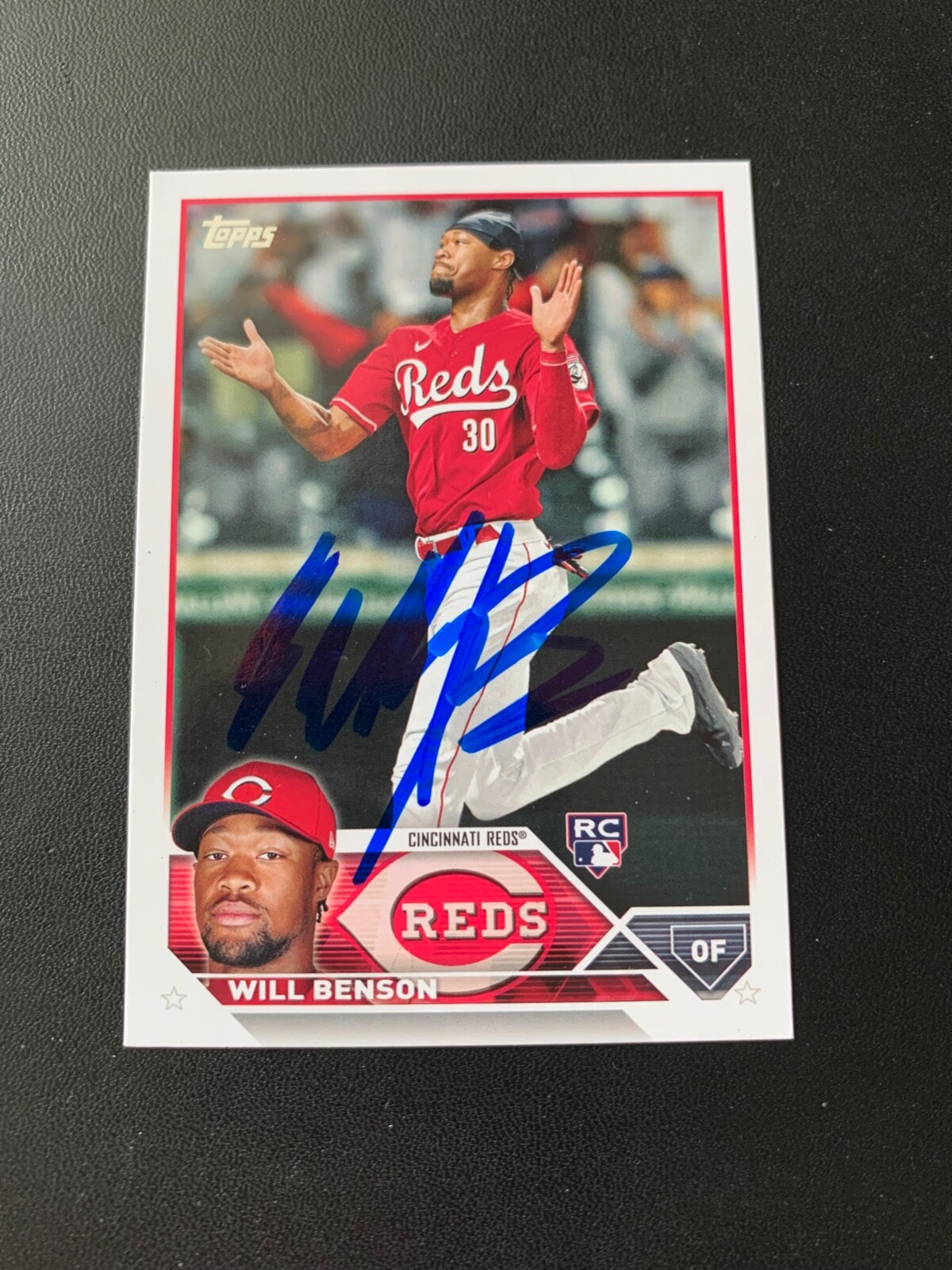 Will Benson Signed 2023 Topps #339 Rookie Card Cincinnati Reds ...