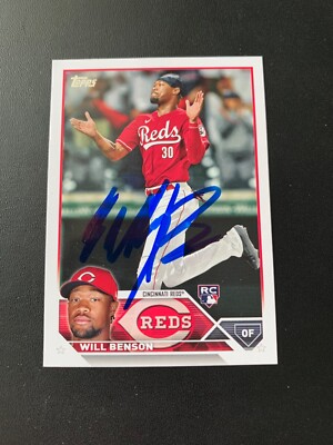 Will Benson Signed 2023 Topps #339 Rookie Card Cincinnati Reds ...