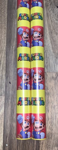 Super Mario Wrapping Paper Gift Wrap 2x3m Rolls NEW | eBay