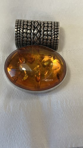 LORI BONN Amber Sterling Silver 925 Pendant 56.7 Grams | eBay