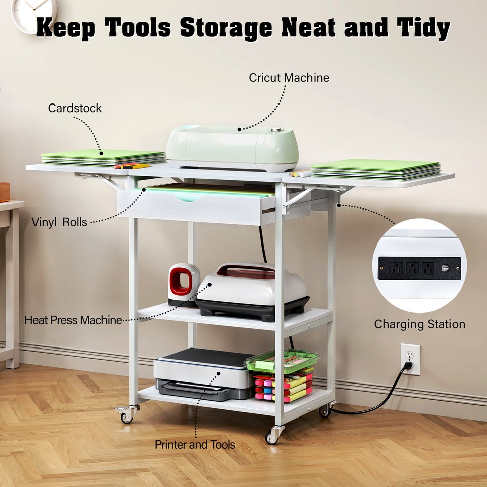 Foldable Heat Press Transfer Machine Table Stand Movable Heat Press ...