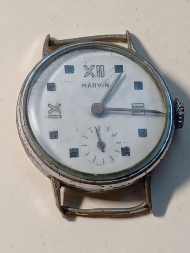 Very Rare Vintage Marvin Watch 15 Jewels Cal. 310 Military Watch Swiss ...