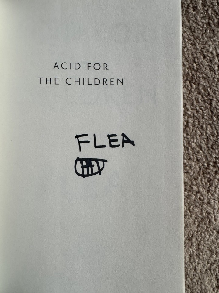 Flea Acid For The Children Memoir Signed Book 1st Edition With ...