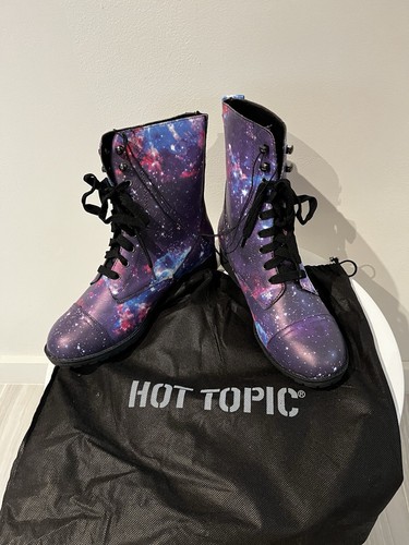 Women’s Hot Topic Cosmic Combat Boots Size 8 | eBay