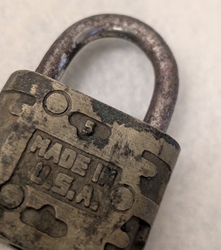 Vintage RFD Padlock - Made in USA - Metal Lock - NO Key Locked | eBay