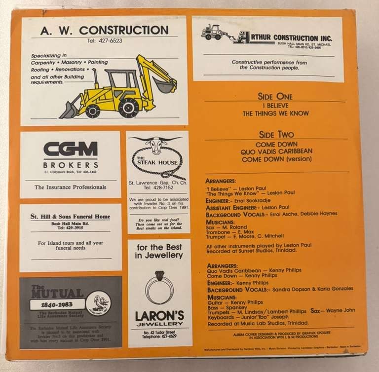 INVADER NUMBER 3 – COME DOWN WITH INVADER # 3 - VINYL LP - VG+ - SPLIT ...