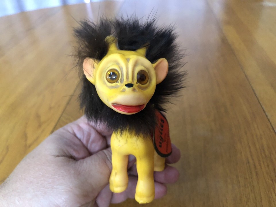 VINTAGE 1960s LOVABLE UGLIES RUBBER GIRAFFE TROLL TOY W/TAG MADE IN ...