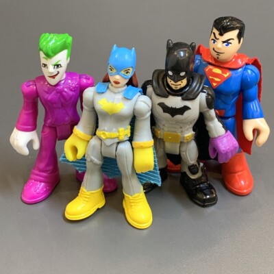 4 Imaginext DC Super Friends Batgirl Joker Batman Action Figure Fisher ...