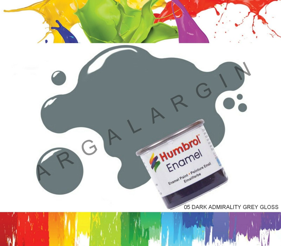 HUMBROL Enamel Model Paint 14ml - ALL COLOURS - Matt Gloss Satin ...