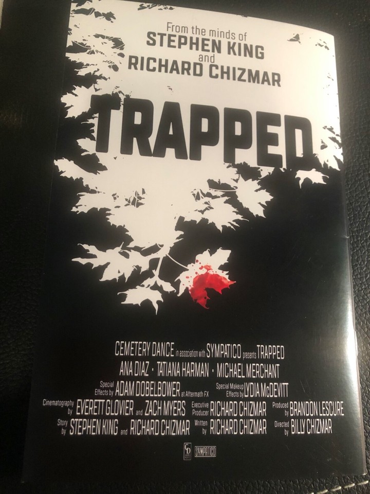 Trapped A Chapbook by Stephen King & Signed by Richard Chizmar Ltd ...