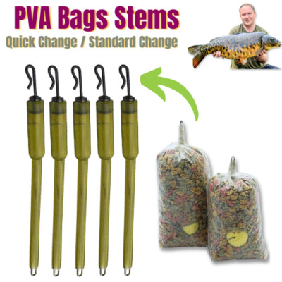 PVA Bags Stems Fishing Quick Change for Solid Bags STEMS Carp Fishing ...
