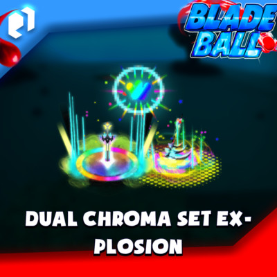 Dual Chroma Set Explosion | Explosions | Blade Ball | Roblox | Fast and ...